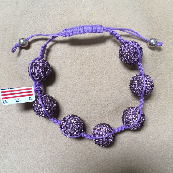 Big Crystal Ball Bracelet - Etsy