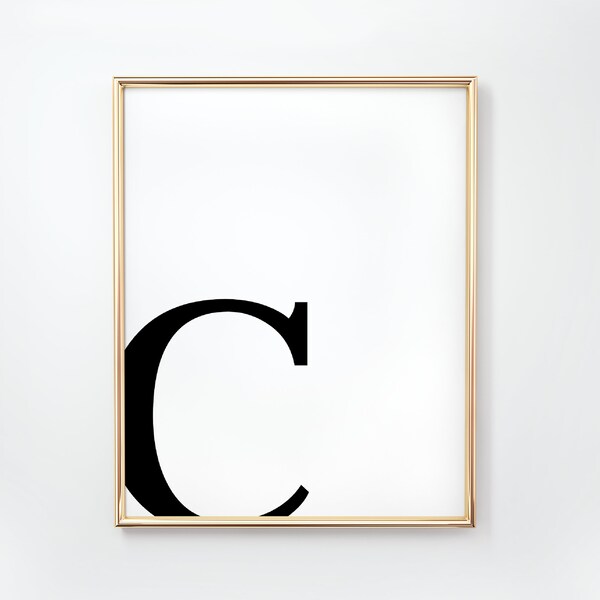 Letter C Print - Etsy