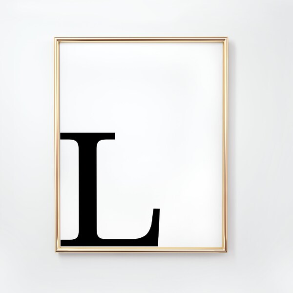 Letter L Print - Etsy