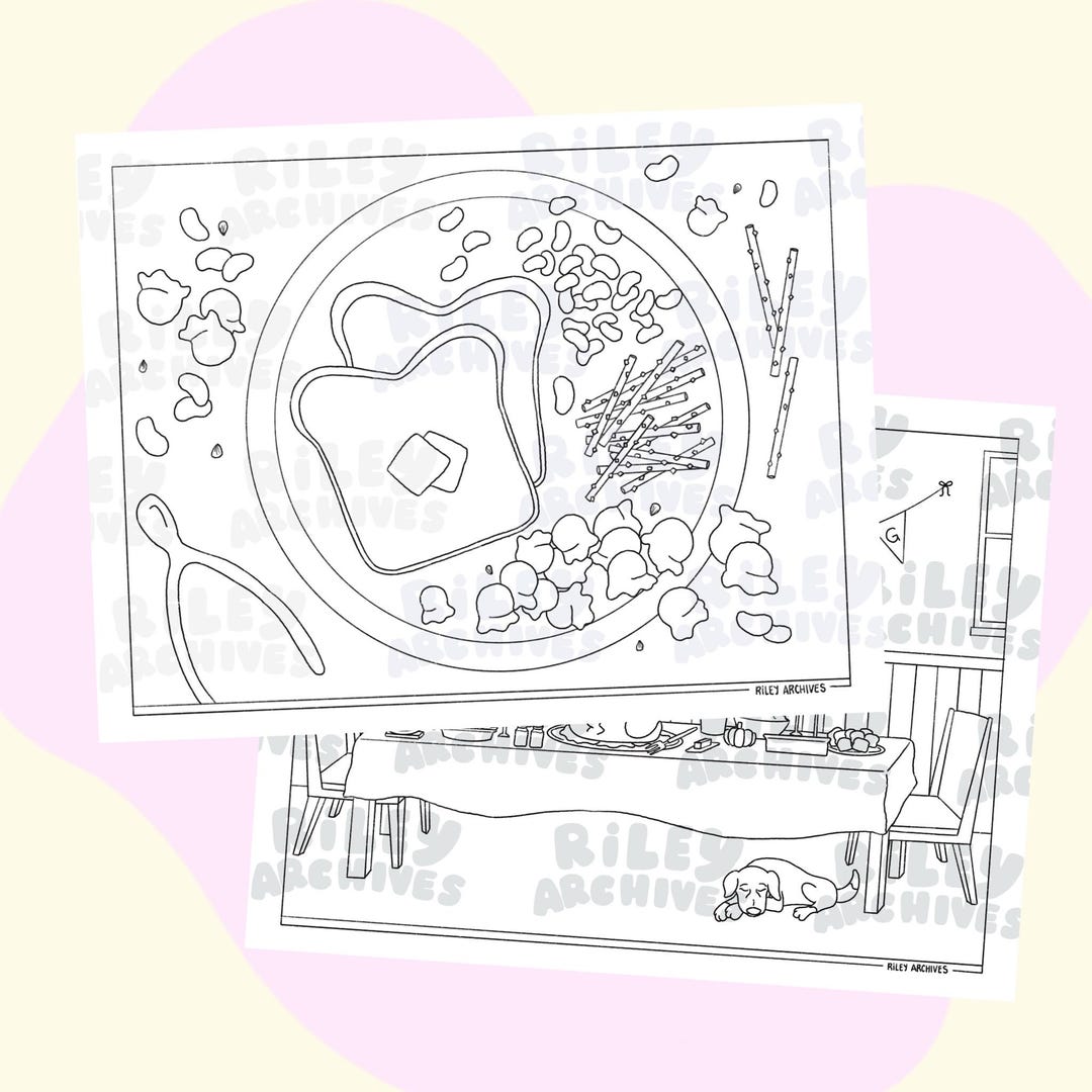 Thanksgiving 2-pack | Coloring Page Download - Etsy