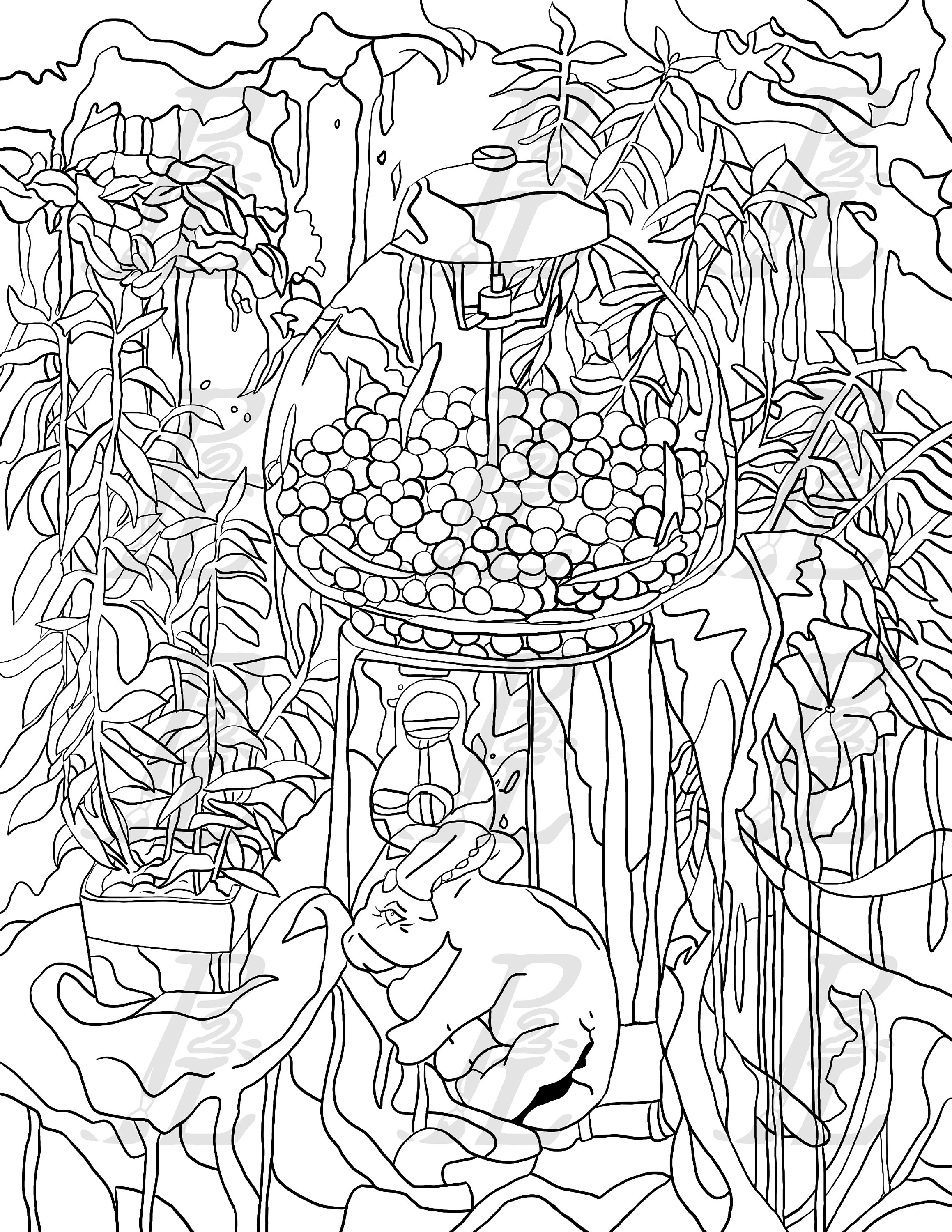 Stuffing Coloring Page