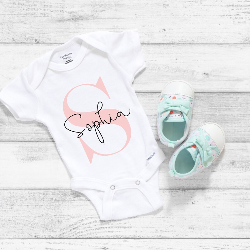 Monogrammed Onesies - Etsy