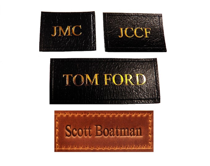 Leather Label for Jeans Personalized Custom Leather Label Label for ...