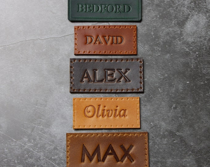 Leather Label for Jeans Personalized Custom Leather Label Label for ...