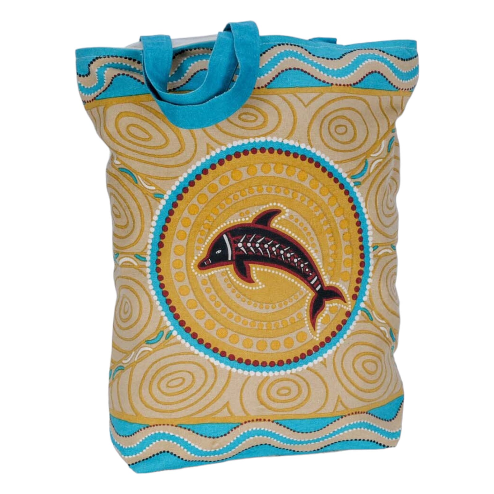Aboriginal Indigenous Shopping Bag Cotton Canvas Tote Dolphin - Etsy