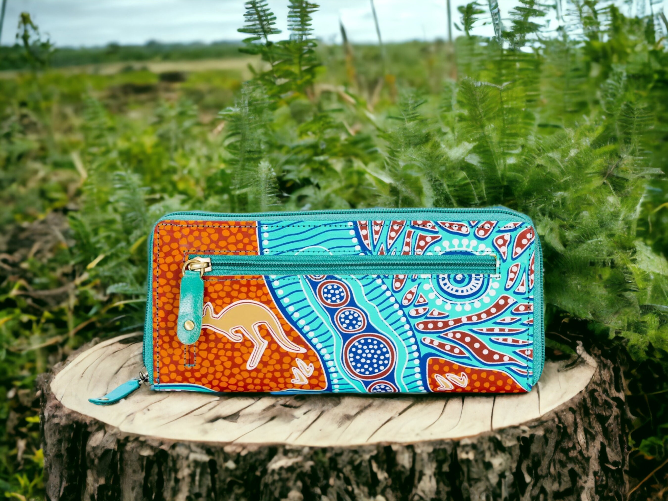 Aboriginal Australian Indigenous Artist Leather Wallet Purse - Etsy