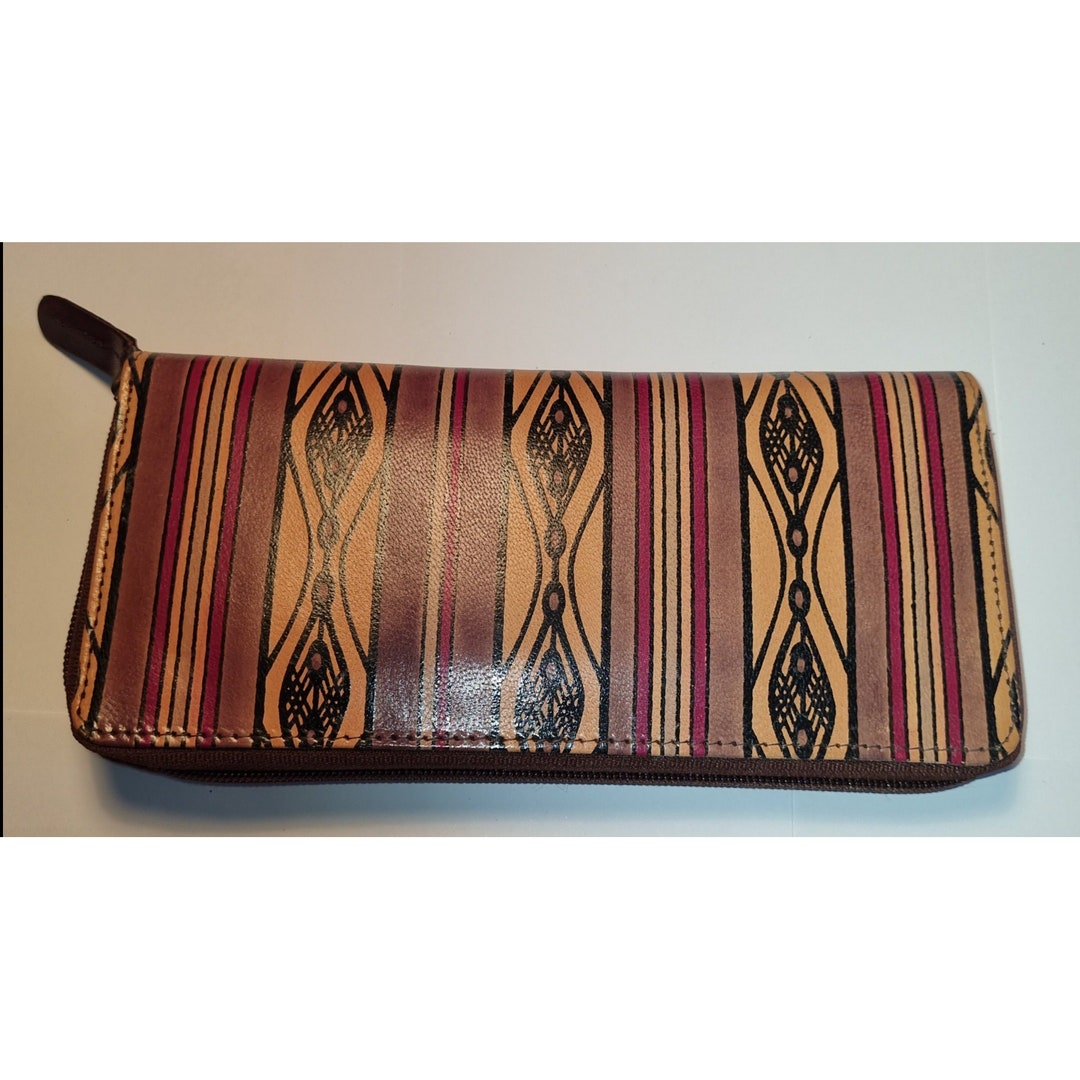 Aboriginal Indigenous Australian Artist Genuine Leather Wallet Purse ...