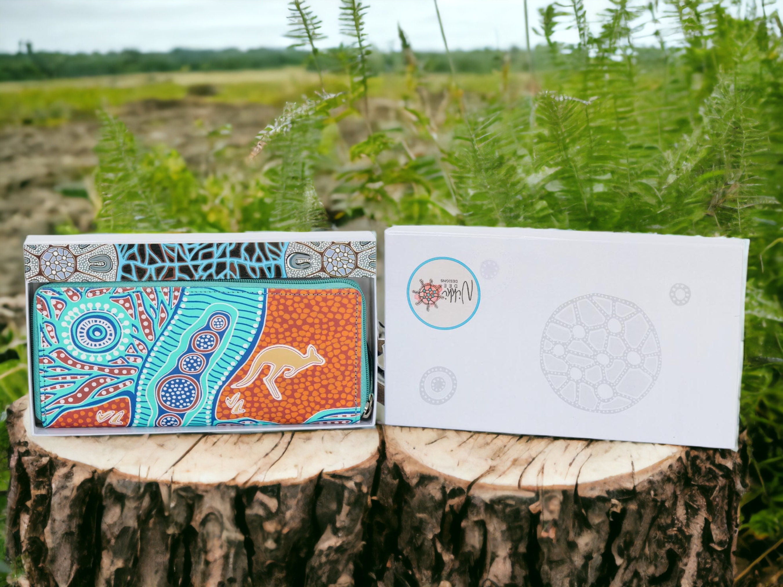 Aboriginal Australian Indigenous Artist Leather Wallet Purse - Etsy