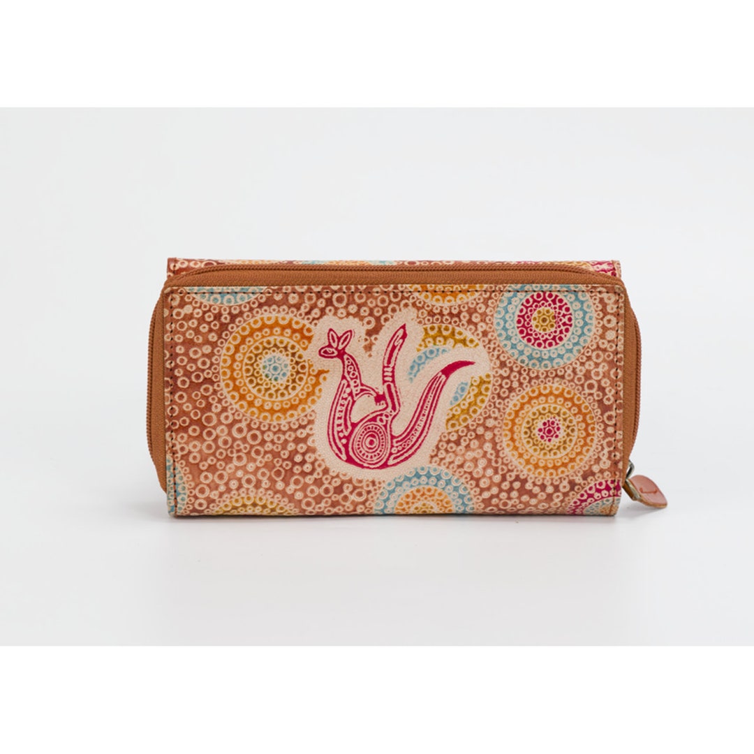 Aboriginal Indigenous Australian Artist Genuine Leather Wallet Purse - Etsy