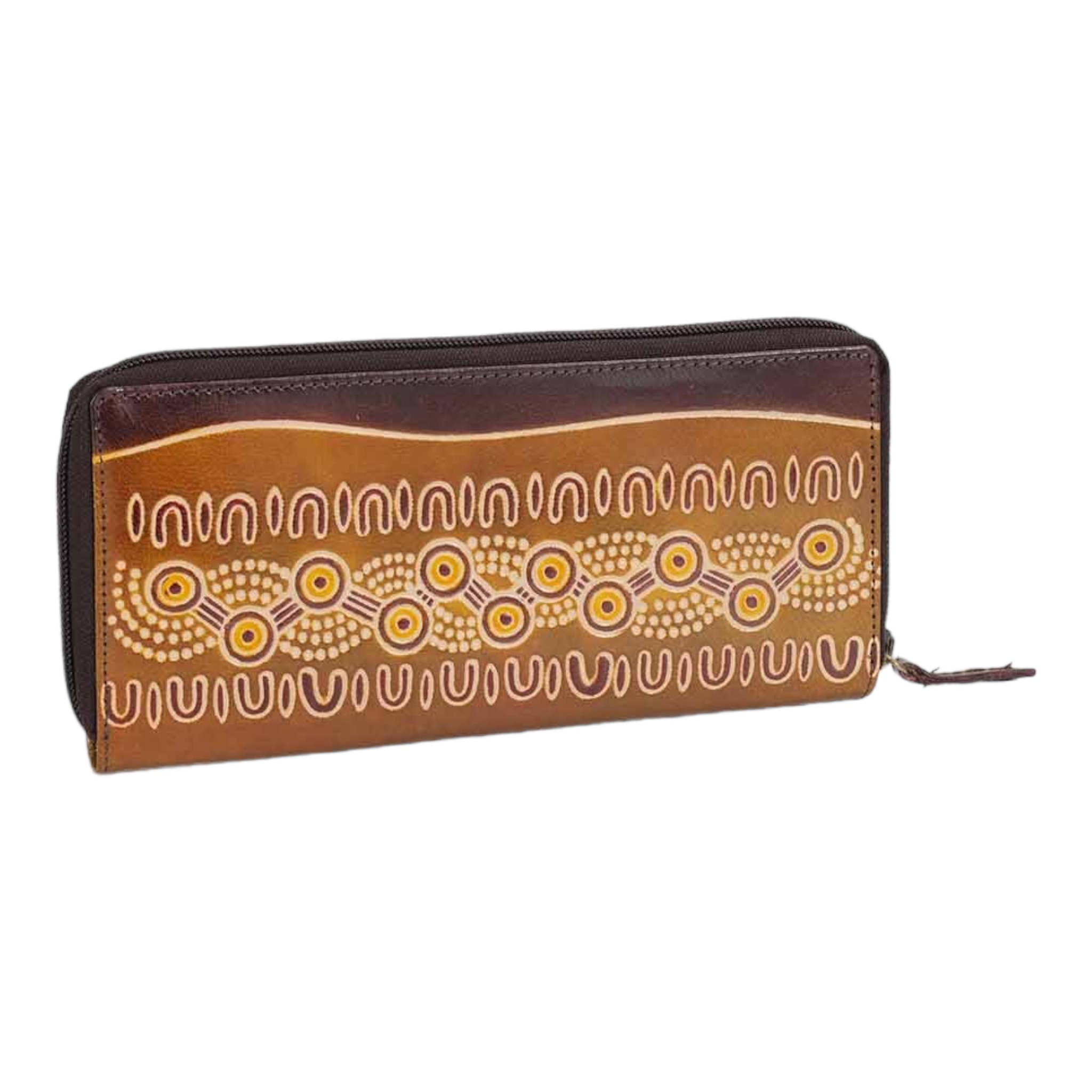 Aboriginal Indigenous Australian Artist Genuine Leather Wallet Purse - Etsy