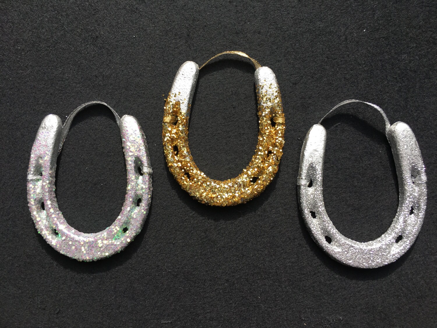 Mini Horseshoe Christmas Ornament - Etsy