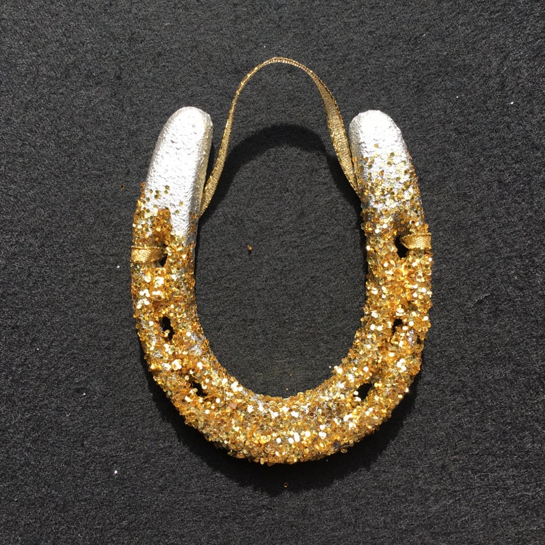 Mini Horseshoe Christmas Ornament - Etsy