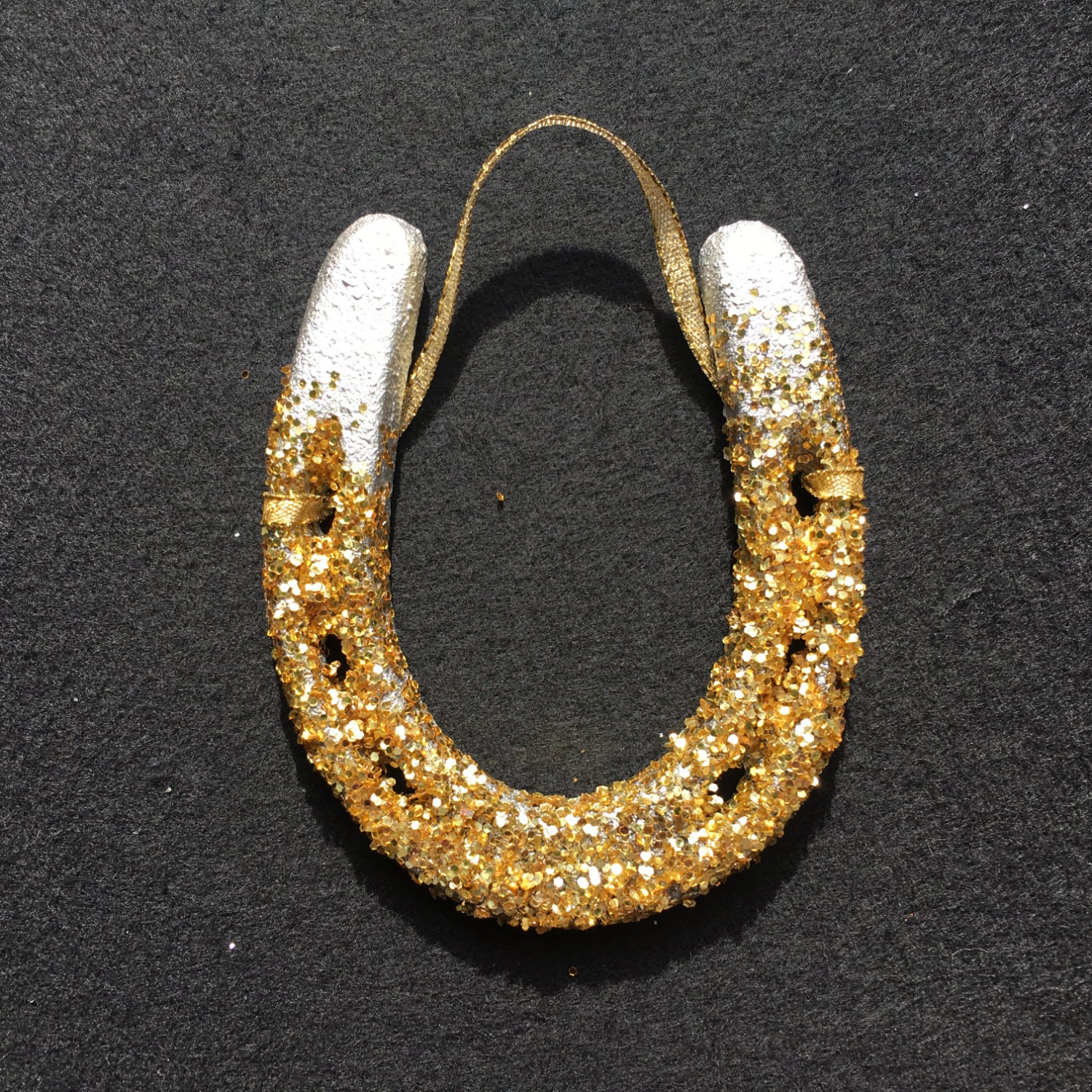 Mini Horseshoe Christmas Ornament - Etsy