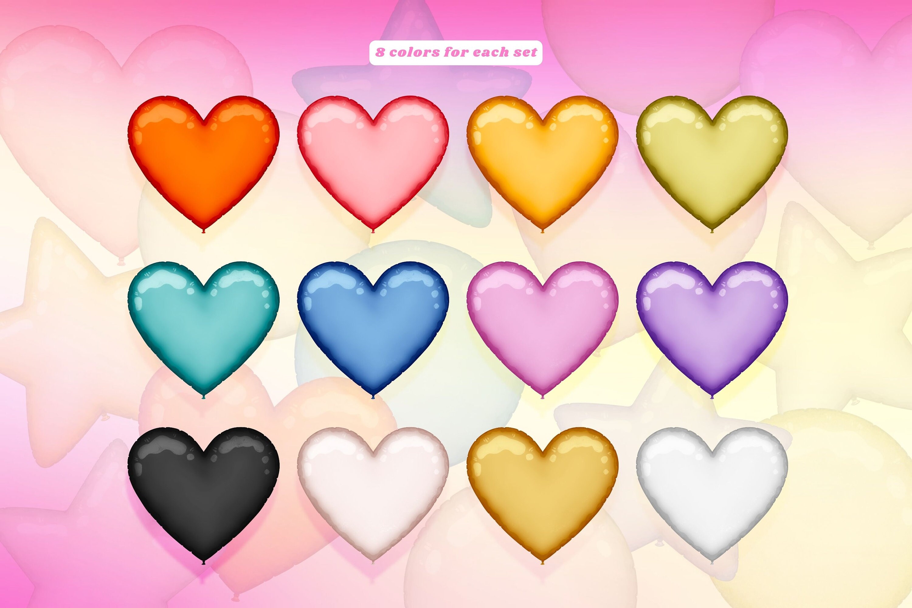 Alphabet Balloon Clip Art Bundle - Over 1000 PNG Files - PERSONAL USE ...