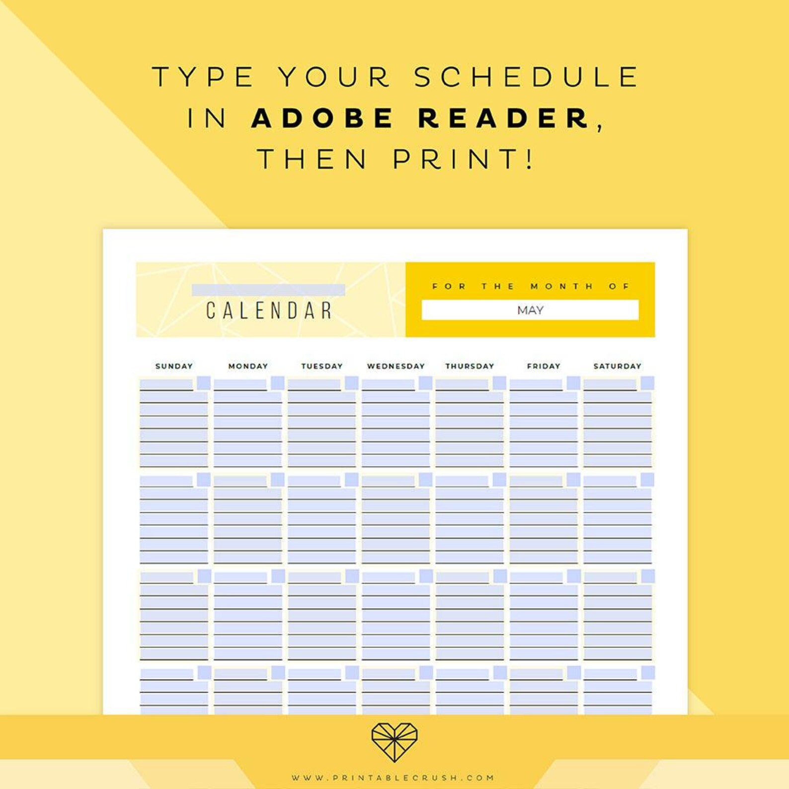 Perpetual Planner Calendar Printable Set - Etsy