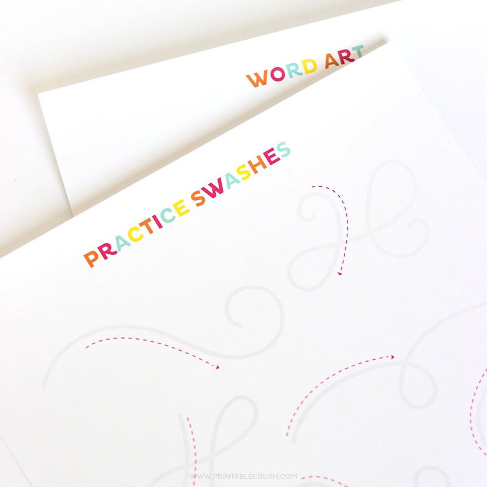 I Can Learn HAND LETTERING Worksheets for Beginners - Etsy