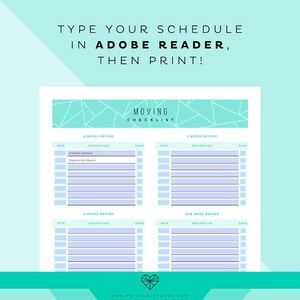 Moving Planner Printable Set - Etsy