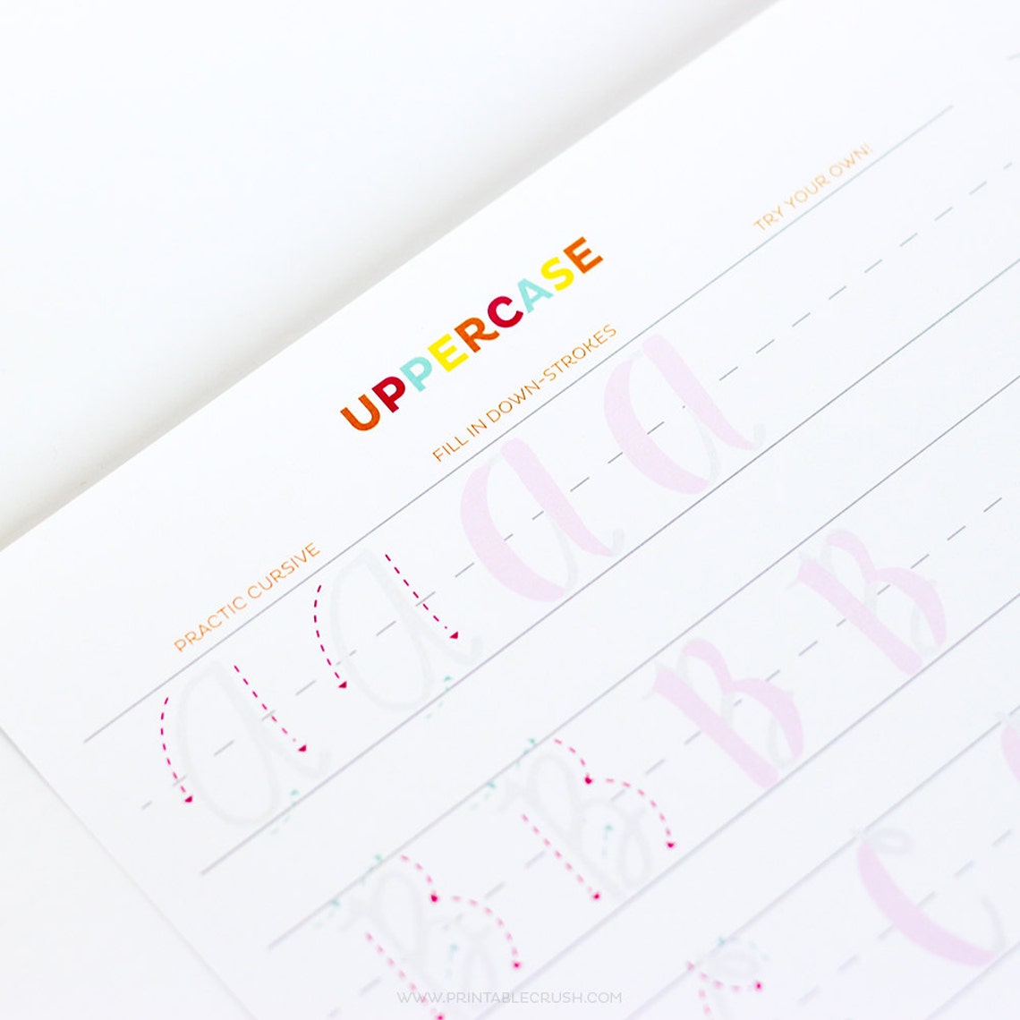 I Can Learn HAND LETTERING Worksheets for Beginners - Etsy
