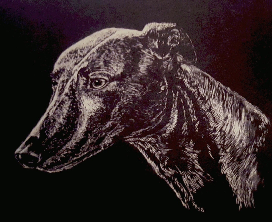 Greyhound 5 Note Cards - Etsy