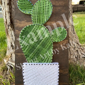DIGITAL Cactus String Art Template, Print File, Desert Plant SVG File ...