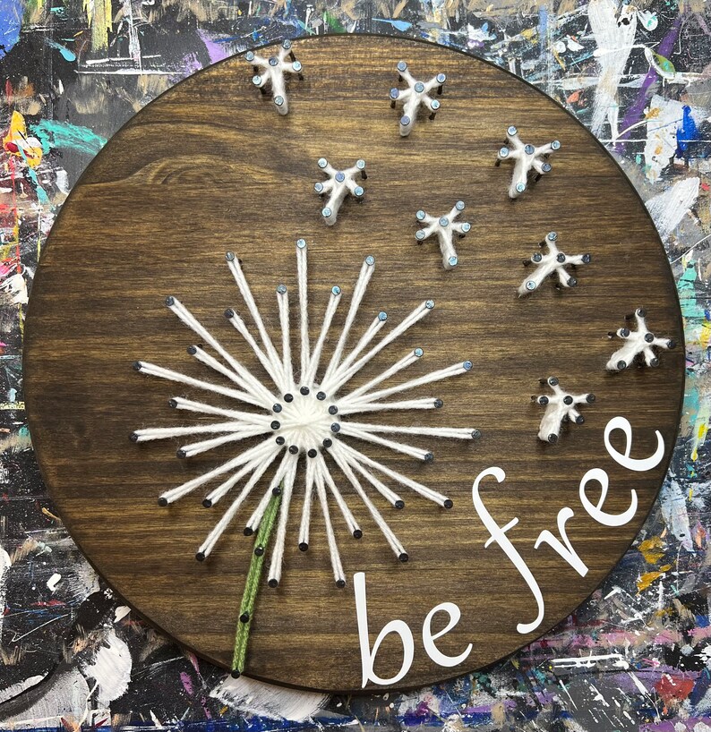 Dandelion String Art Template - Etsy