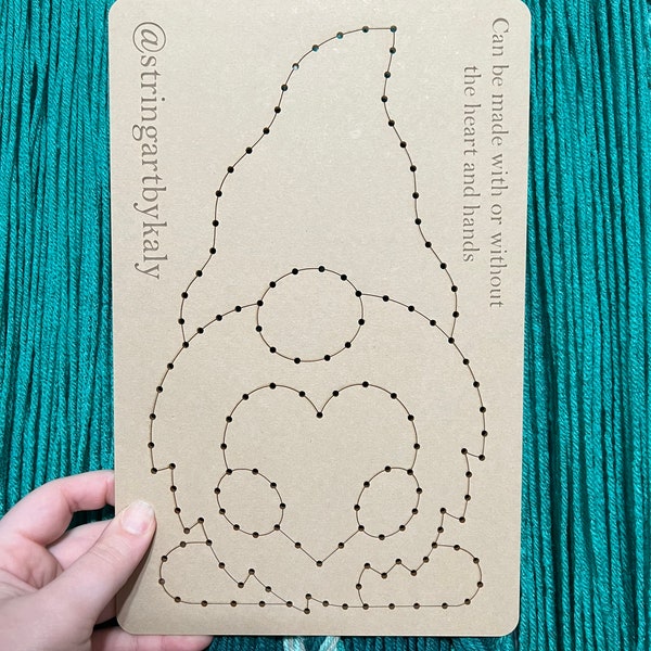 String Art Gnome Template - Etsy
