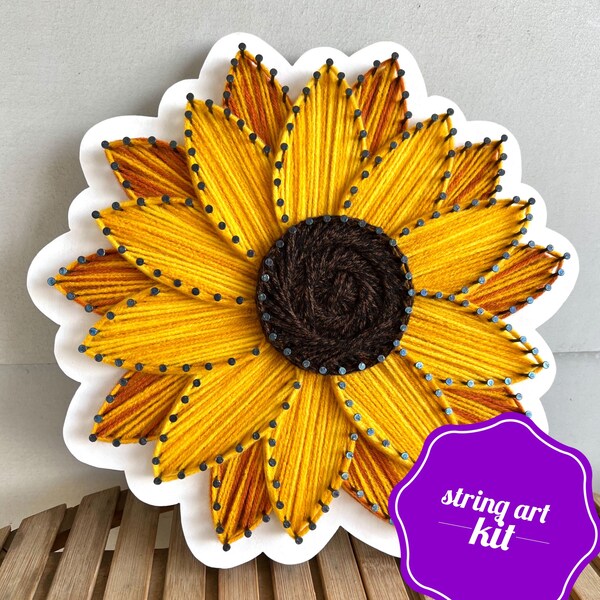 Sunflower String Art - Etsy
