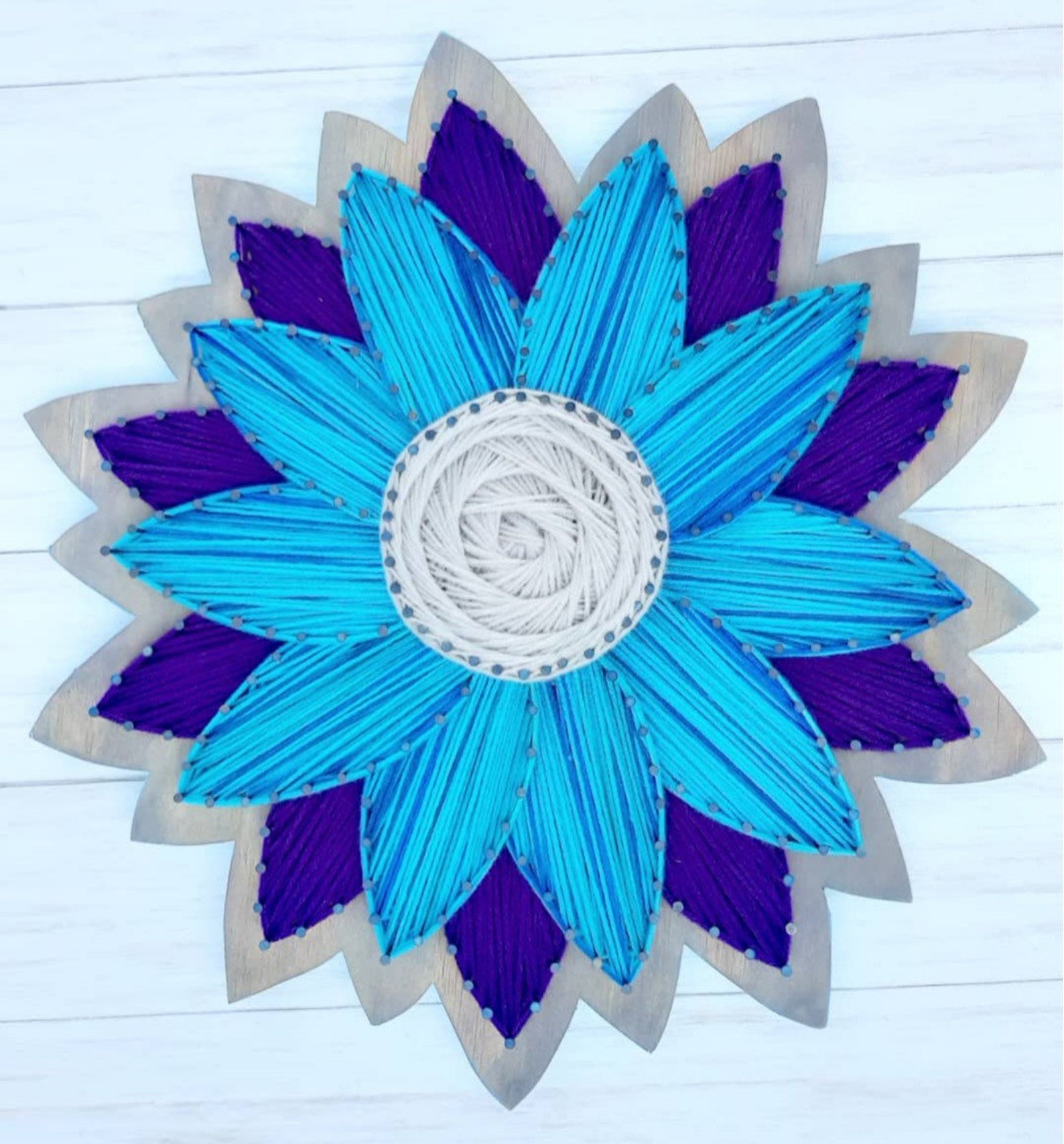 Sunflower String Art KIT DIY Art Project Make Your Own Art - Etsy