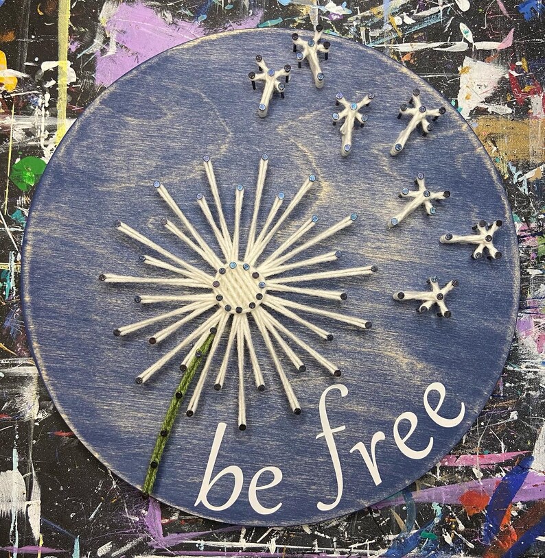 Dandelion String Art Template - Etsy