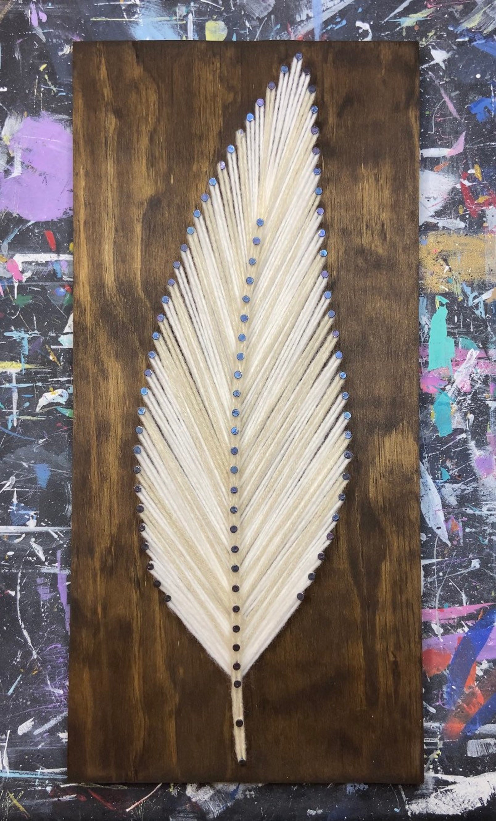 Multicolored Feather String Art | Etsy