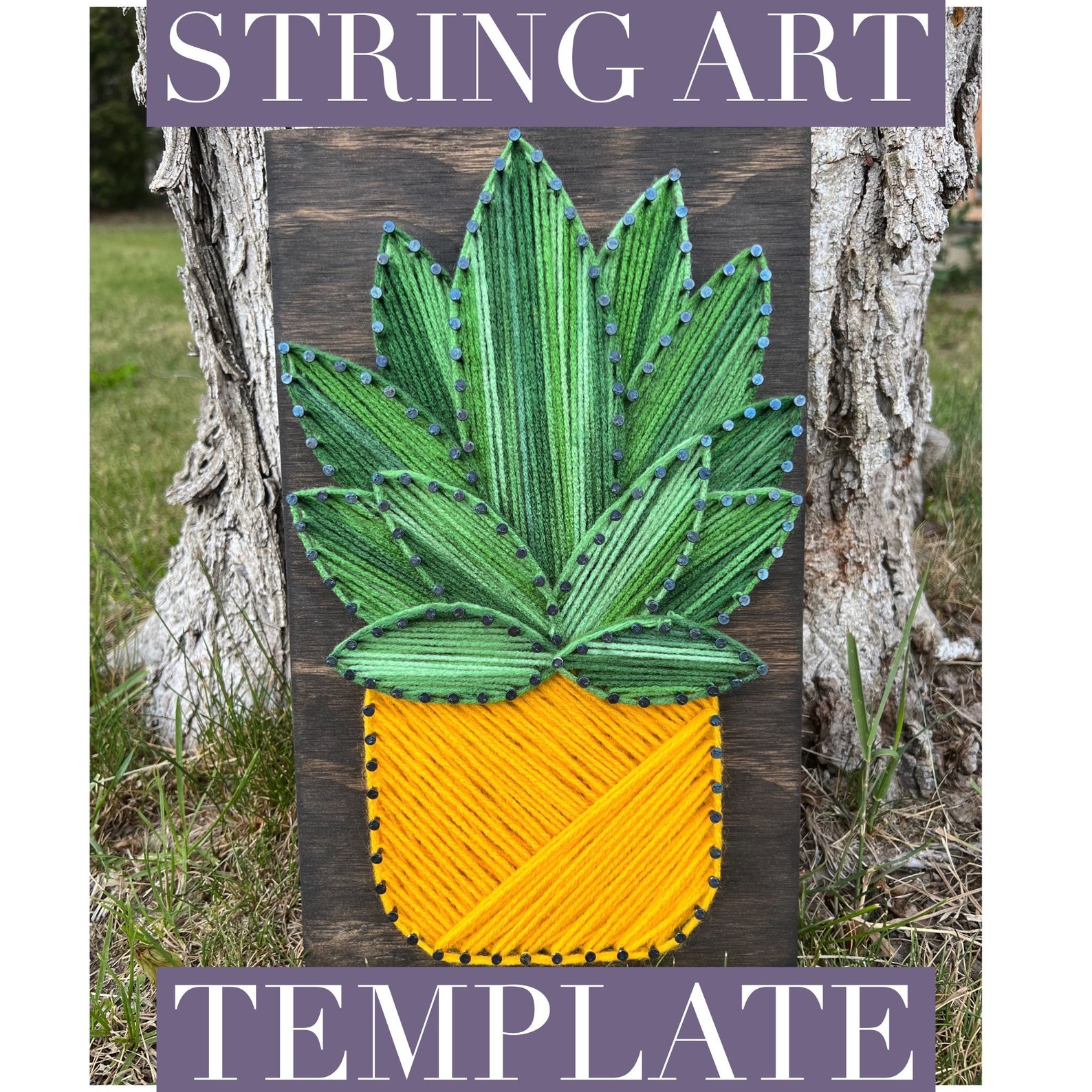 DIGITAL Plant String Art Template, Print File, Plant SVG File - Etsy