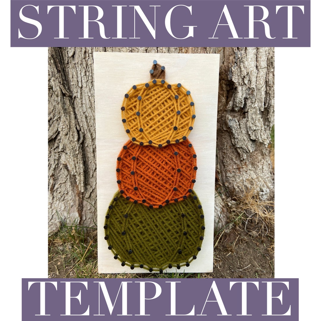 DIGITAL Stacked Pumpkin String Art Template, Print File, Fall SVG File ...