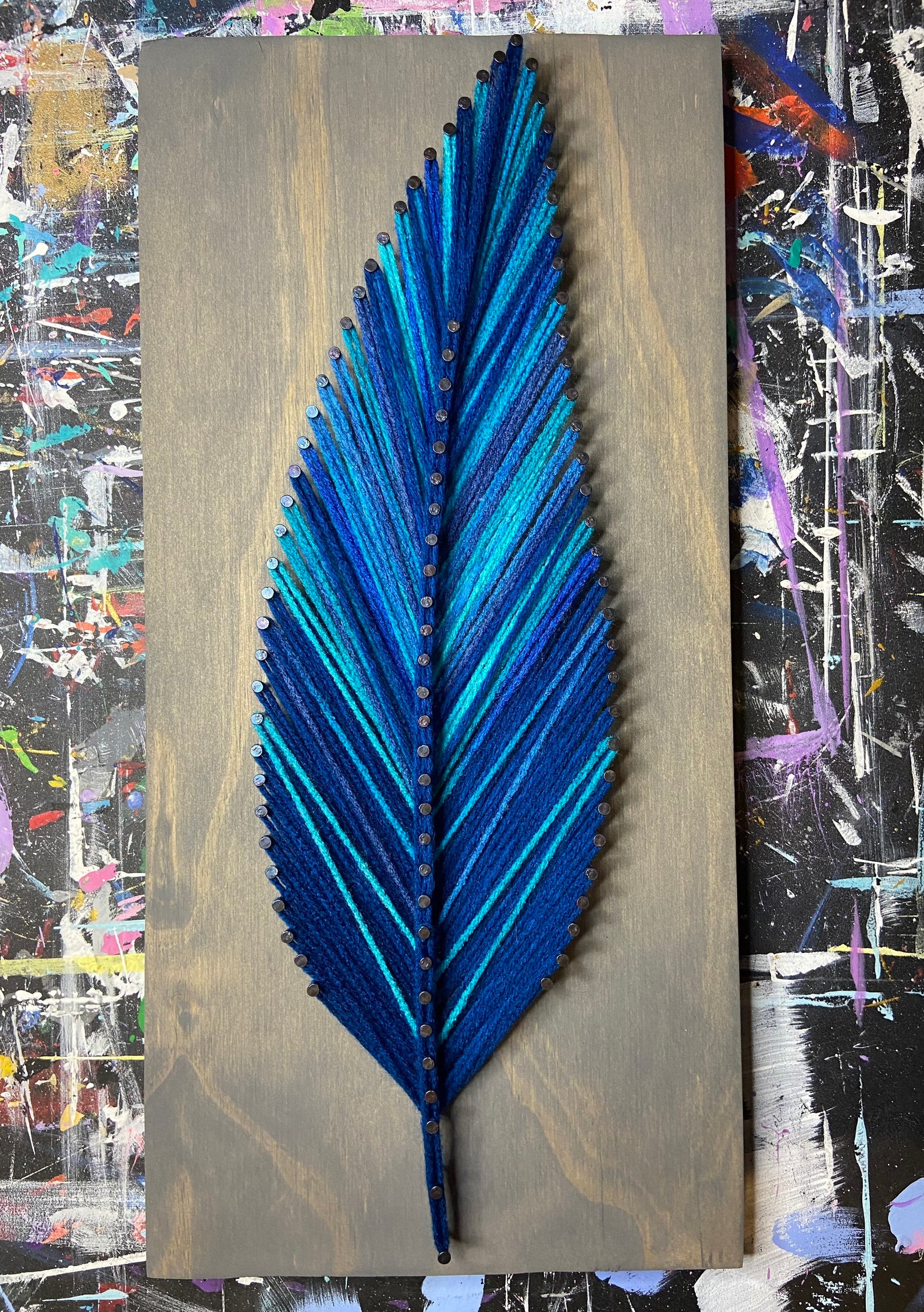 Multicolored Feather String Art | Etsy