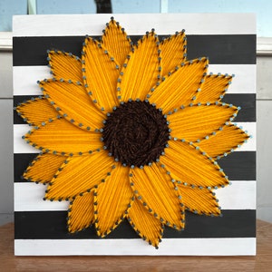 DIGITAL Sunflower String Art Template, Print File, Floral SVG File - Etsy