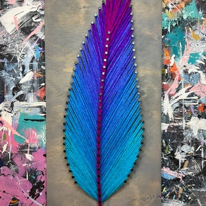 Feather String Art Template - Etsy UK