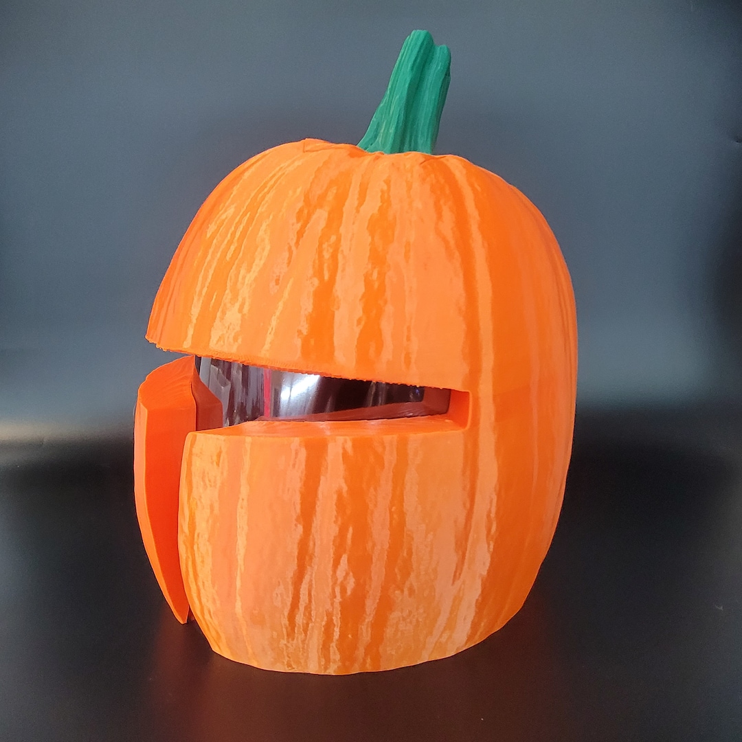 Mandalorian Pumpkin Helmet Wearable Scaled to Fit - Etsy
