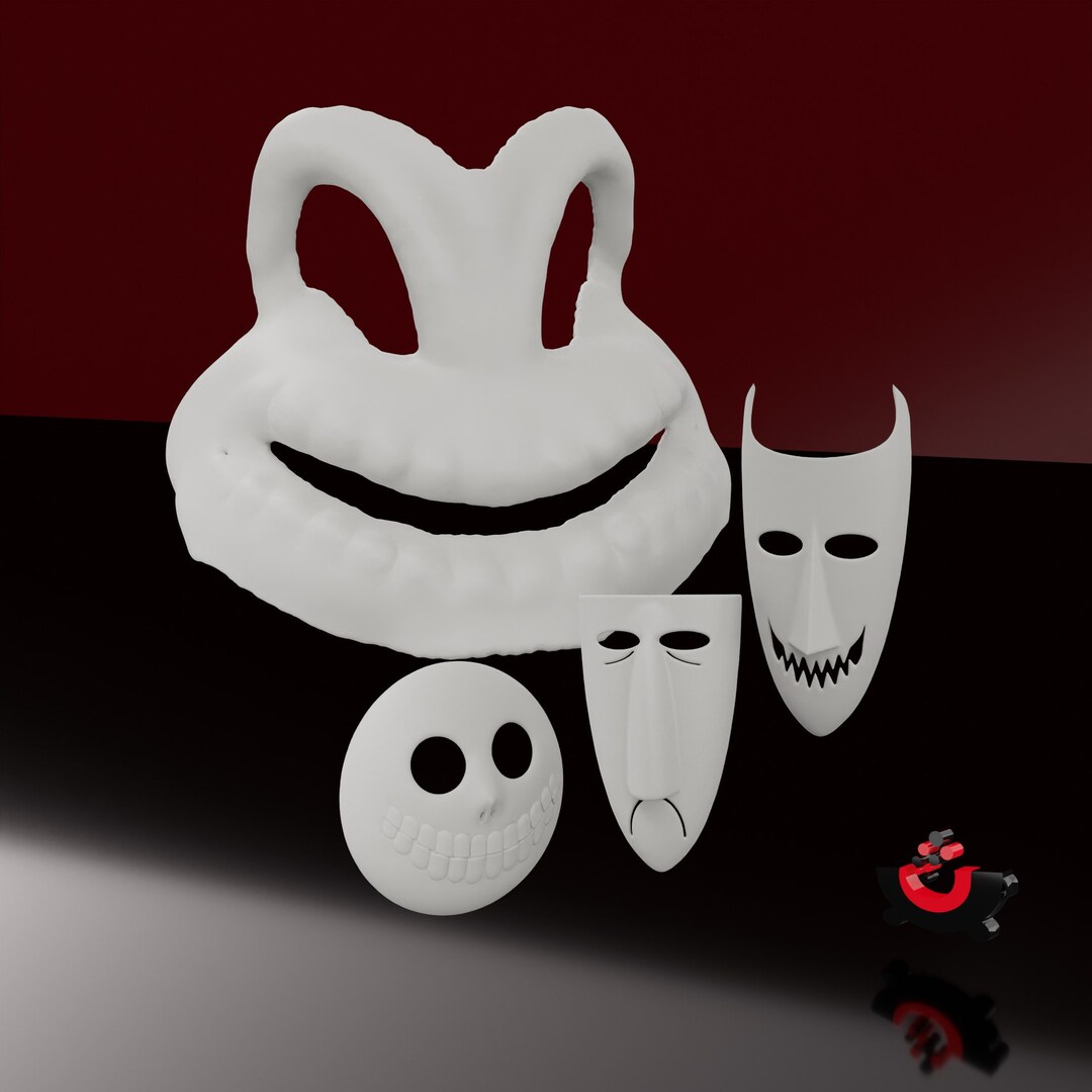 Oogie Boogie and Kids Wearable Masks | Lock Shock Barrel | Scaled to ...