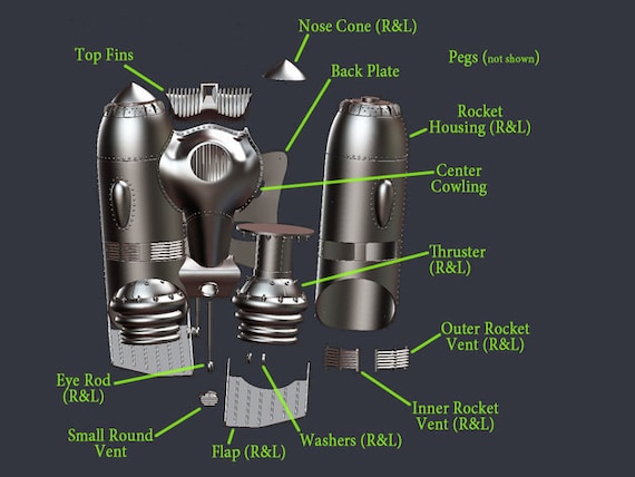 Rocketeer Jetpack Drawing