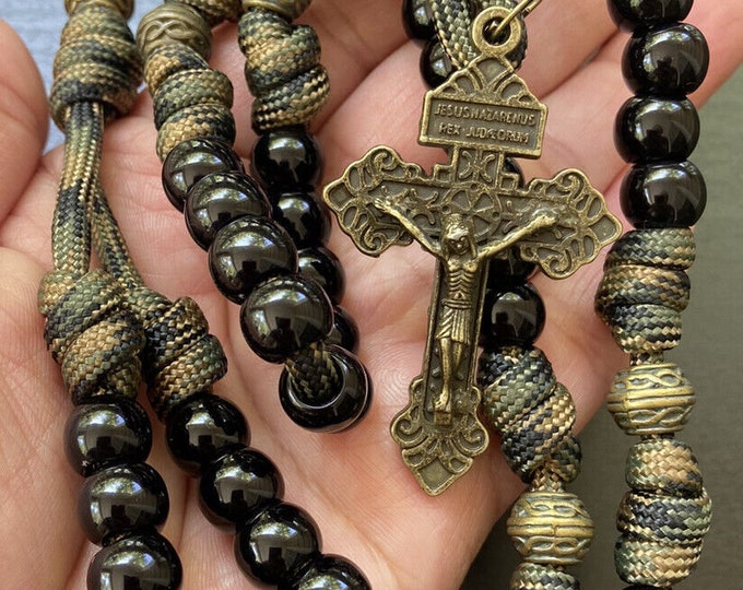 Military Catholic Rosary, Durable Paracord Rosary - Handmade - Etsy