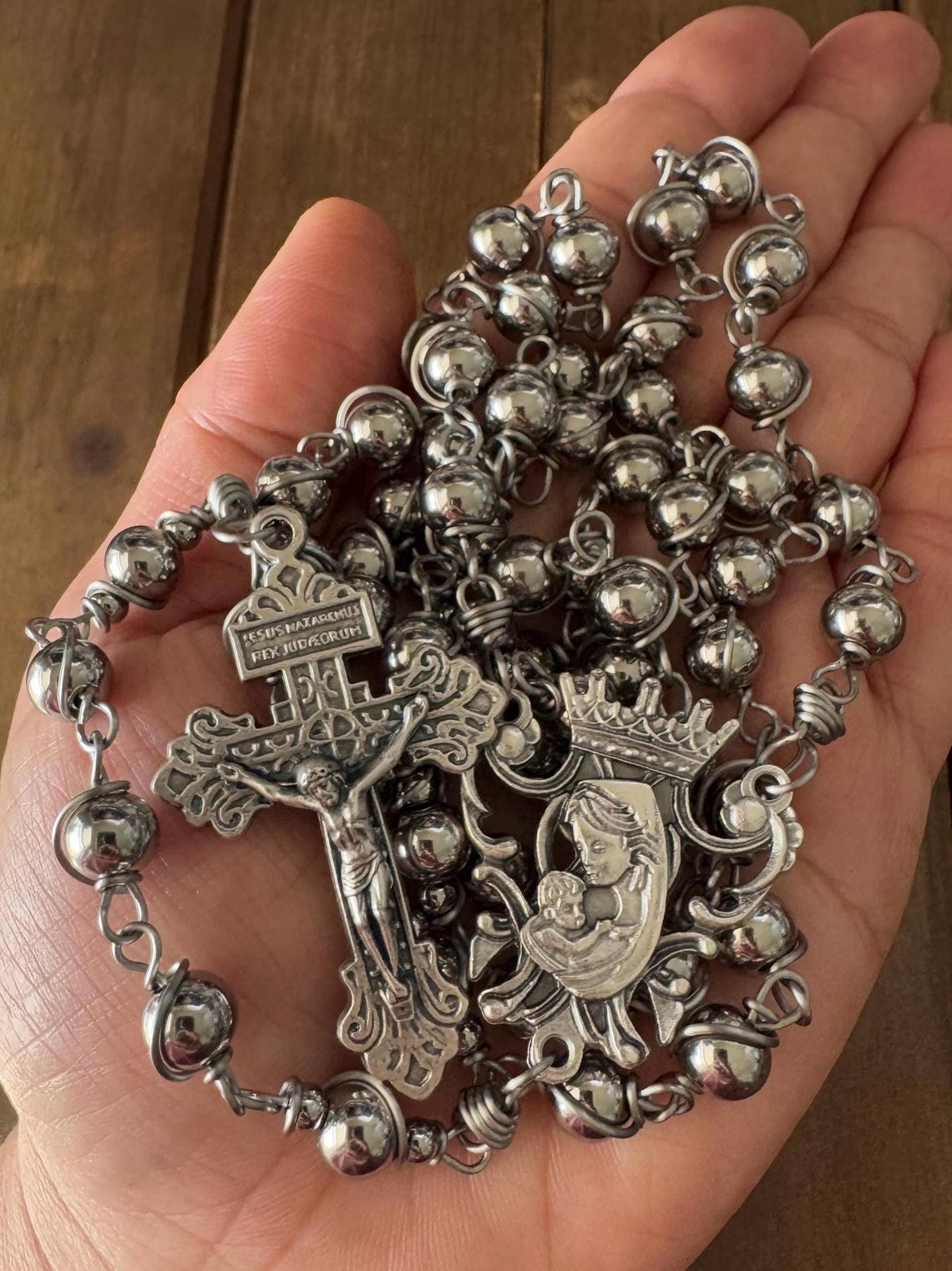 Unbreakable Catholic Rosary, Stainless Steel Rosary, Heavy Duty ...