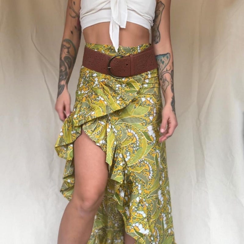 Green Ruffle Cape - Etsy