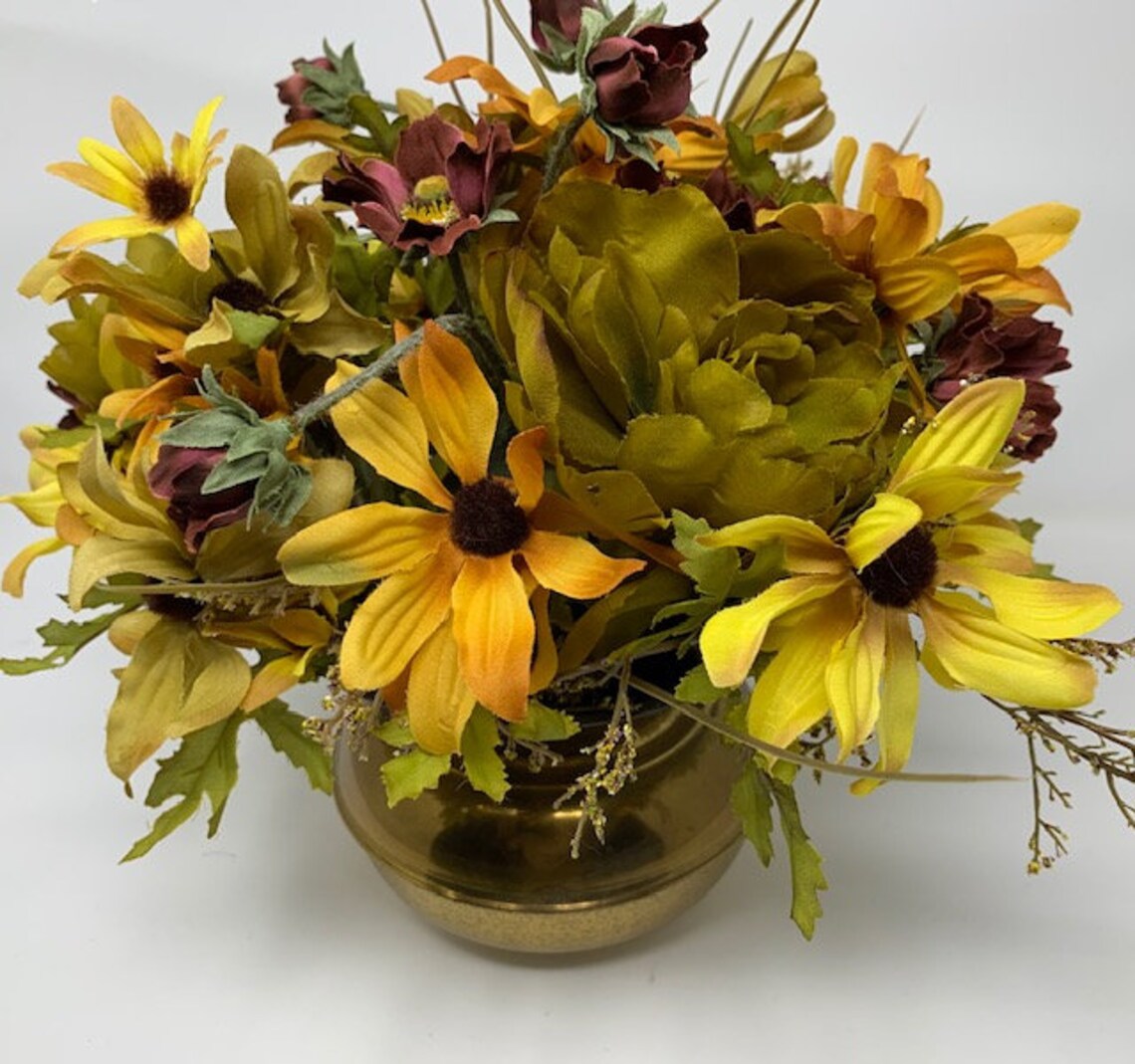 Fall Silk Flowers, Autumn Silk Flowers, Faux Autumn Flowers, Faux Fall ...
