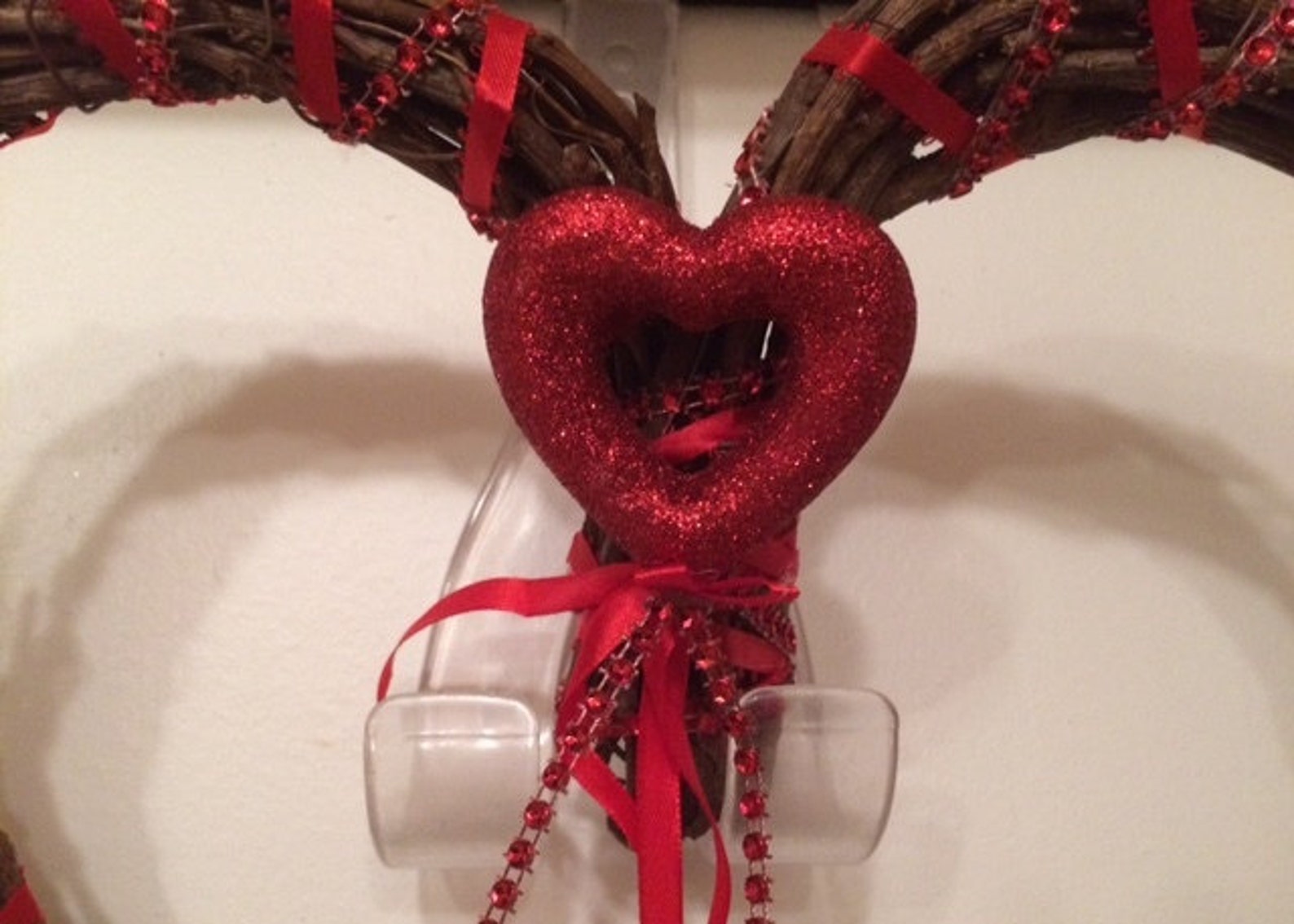 Valentine Grapevine Wreath, Heart Wreath, Heart Shaped Grapevine Wreath ...