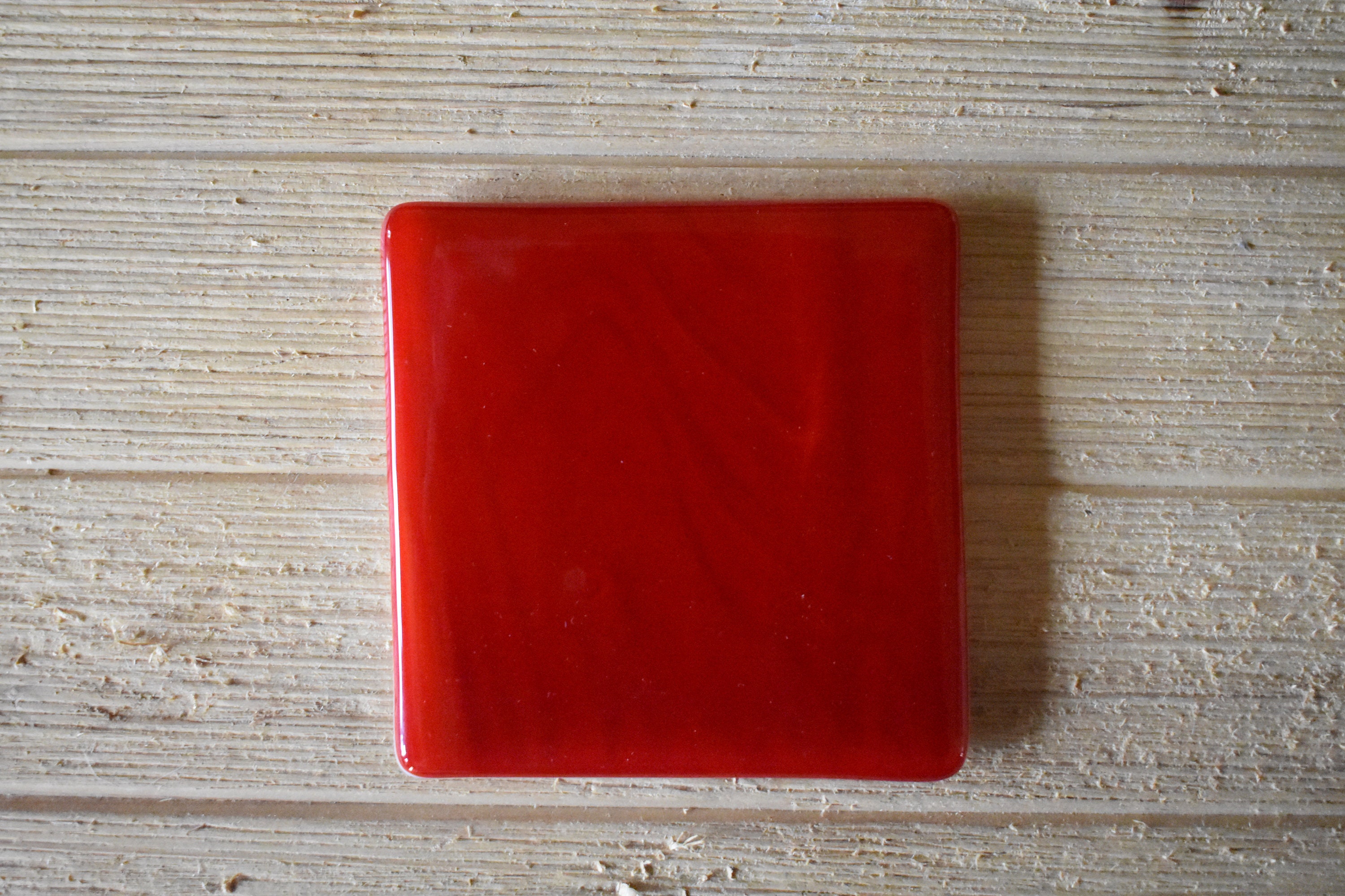 Red Glass Coasters