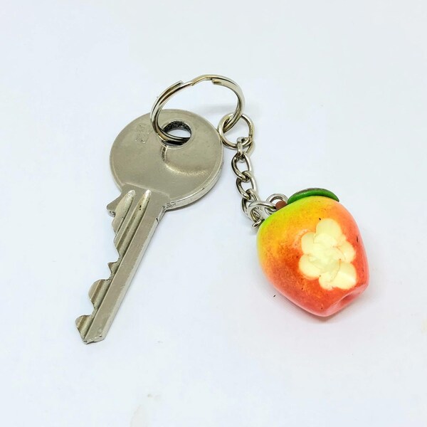 Apple Key Ring - Etsy