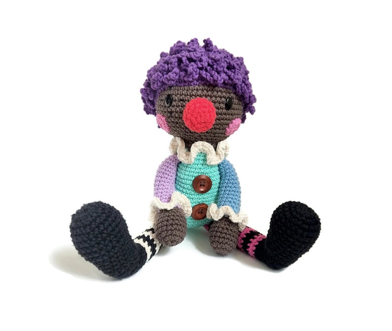 Handmade Crochet Clown Doll Amigurumi Clown Handmade Doll - Etsy
