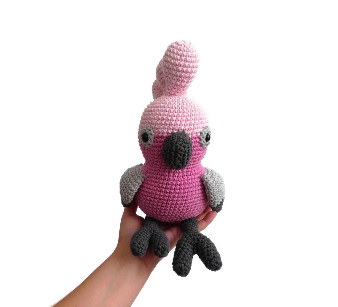 AMIGURUMI CROCHET PATTERN Rosie the Galah Bird Amigurumi - Etsy Australia