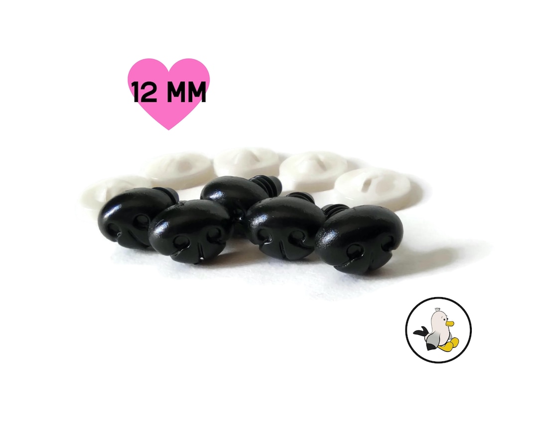 SAFETY NOSE 12 X 9 Mm Amigurumi Nose Sicherheitsnasen Animal Nose ...