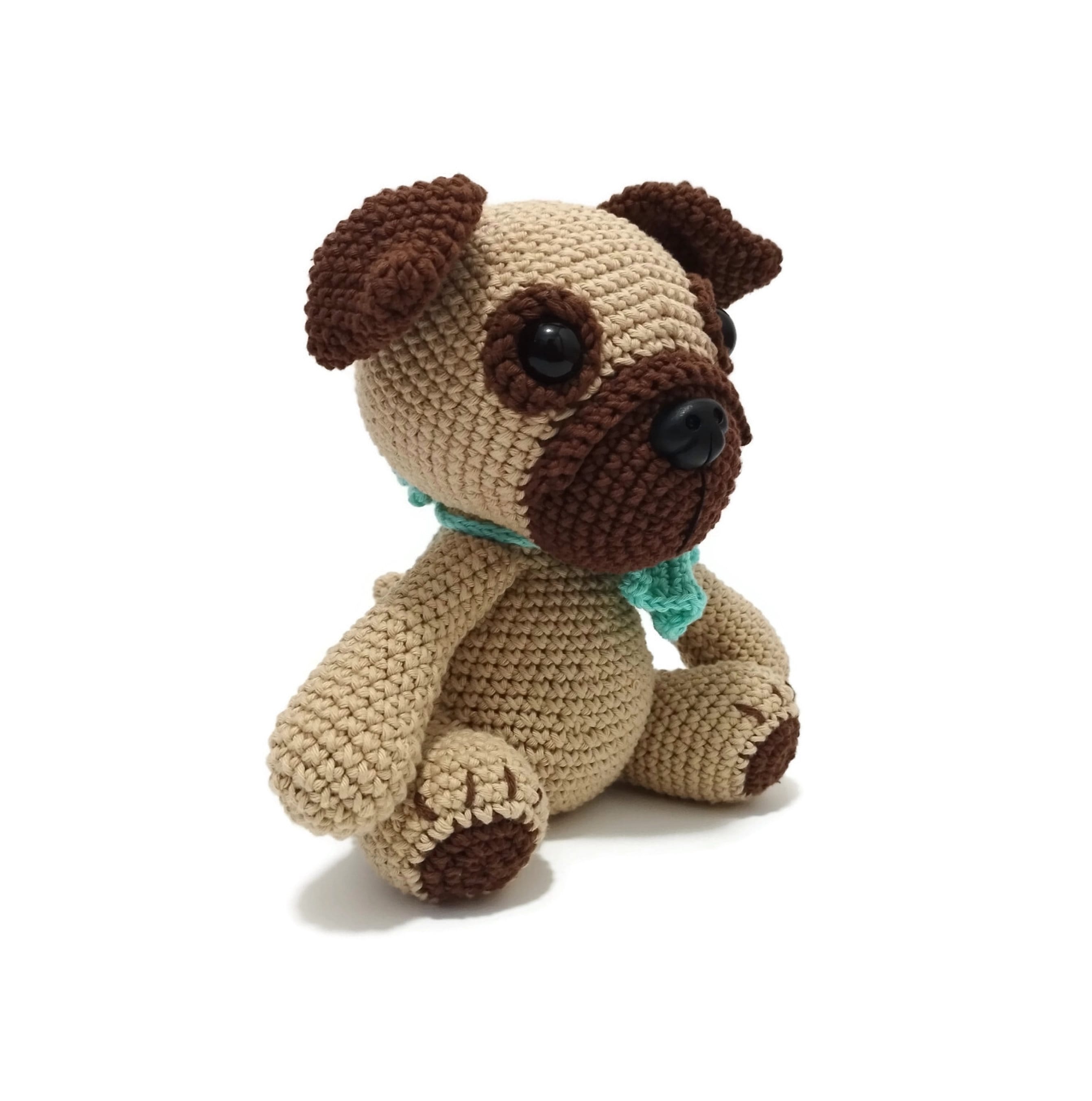 AMIGURUMI CROCHET PATTERN Pug Amigurumi Dog Elvis the - Etsy