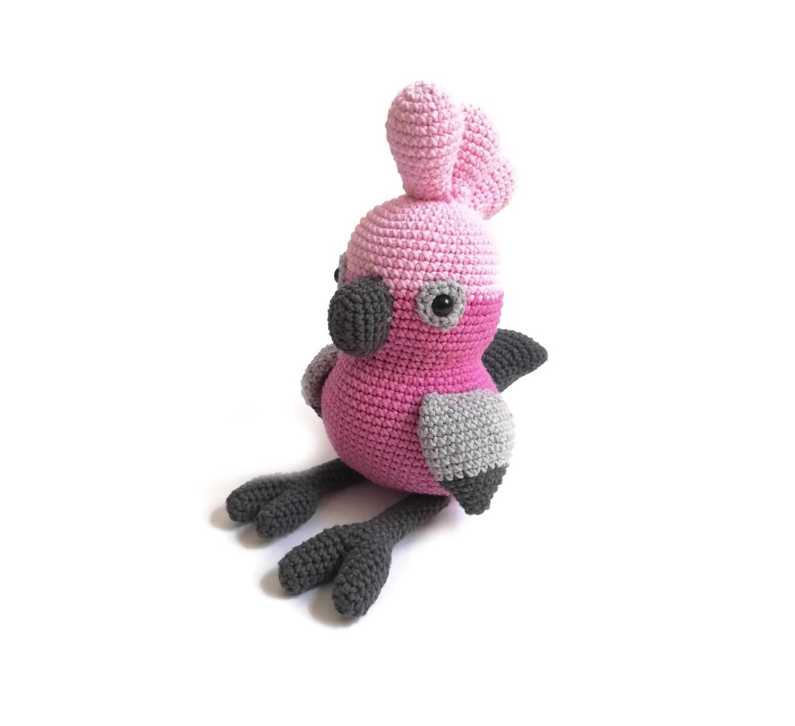 AMIGURUMI CROCHET PATTERN Rosie the Galah Bird Amigurumi - Etsy Australia